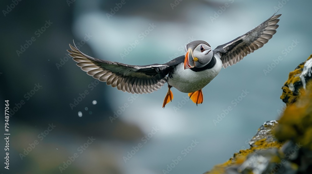 Foto de atlantic puffin Symbols of the North Atlantic Ocean Capturing ...