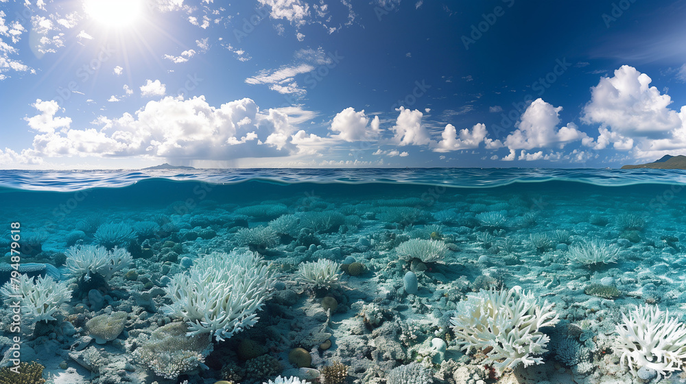Foto de Coral Bleaching on the Great Barrier Reef, Coral bleaching ...