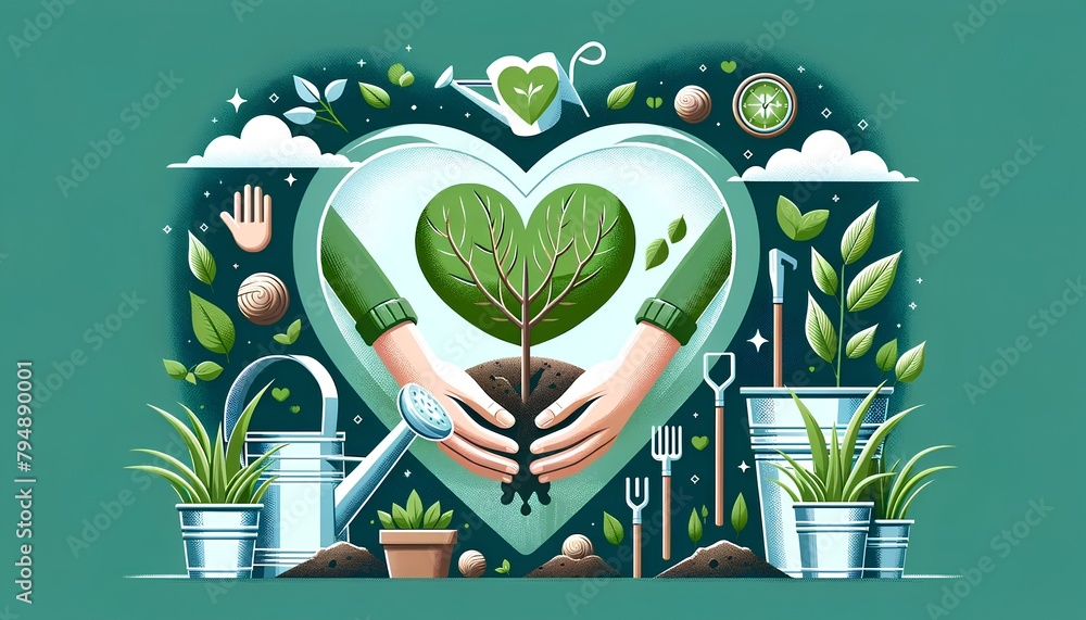 Volunteers participating in an environmental charity event, engaging in ...