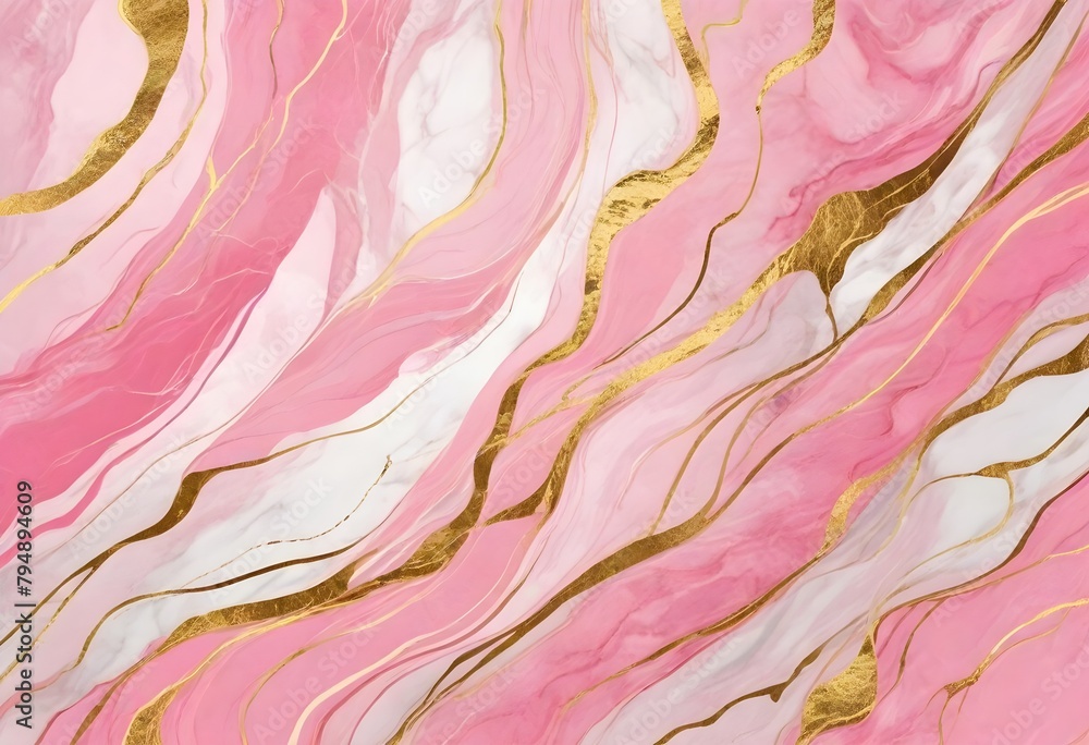 Pink ang gold whirls weins pattern marble wall tile texture sample ...