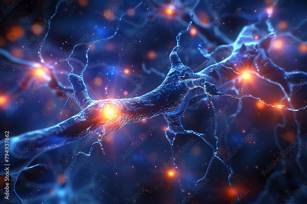 Neurons triggering brain activity triggering biological electrical ...