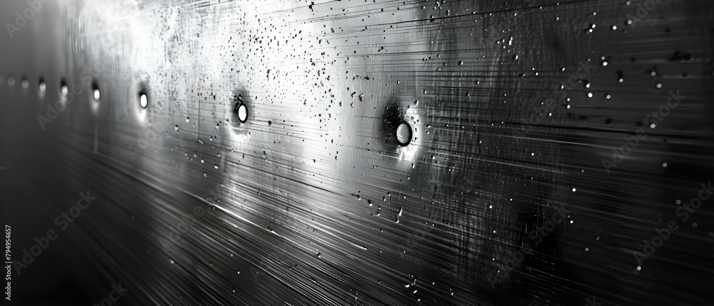 Seamless brushed metal plate background texture with high-resolution ...