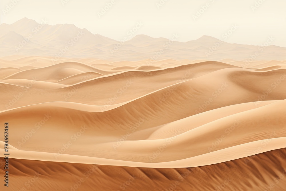 Desert Sand Dune Gradients: Majestic Scenery of Arid Landscapes Stock ...