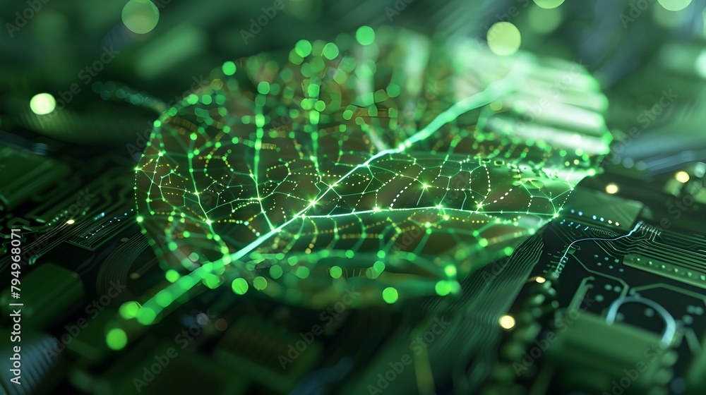 Serene backdrop of lush, dewy green leaves creating a natural ...