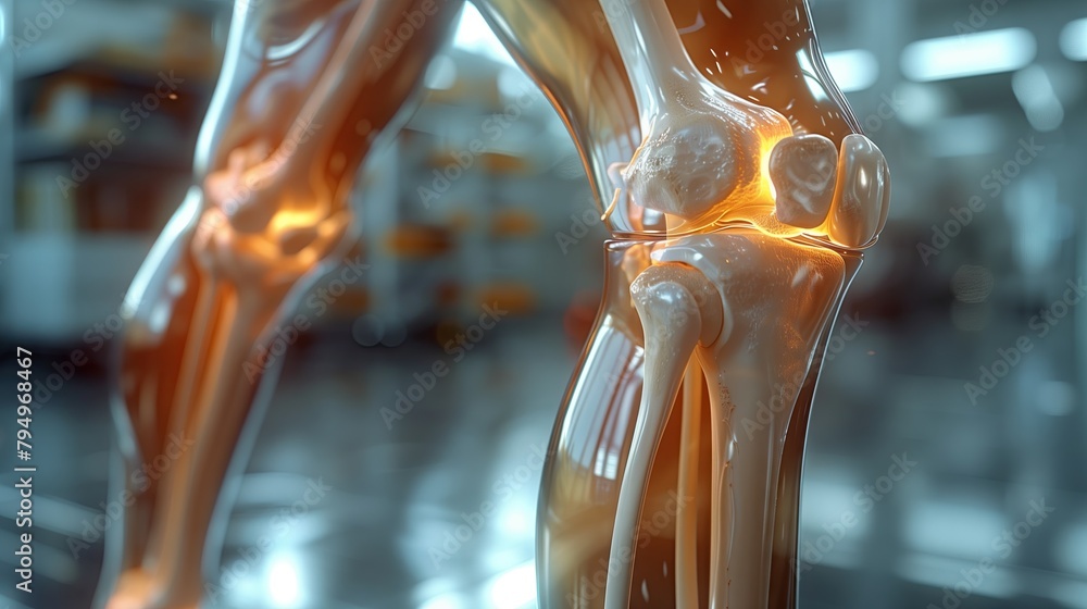 Healthy human skeleton anatomy Shows internal transparency. Stock ...