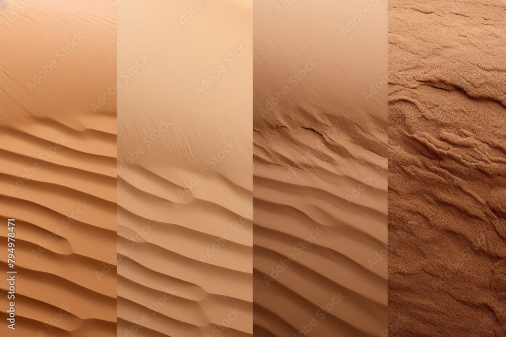 Sahara Desert Mirage: Sand Dune Gradients and Color Palettes Stock ...