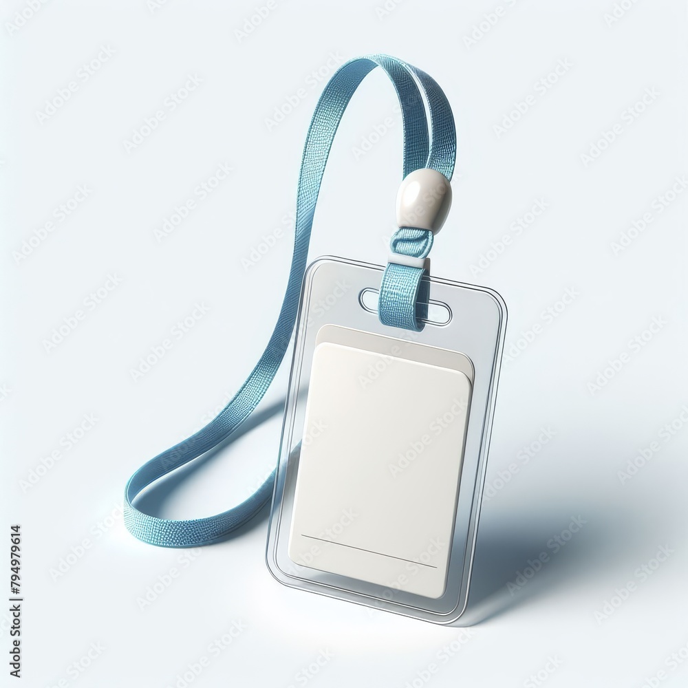 Blank bagde mockup isolated on white. Plain empty name tag mock up ...