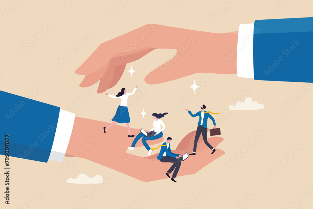 Organization resource, people or employee support, care, benefit or ...