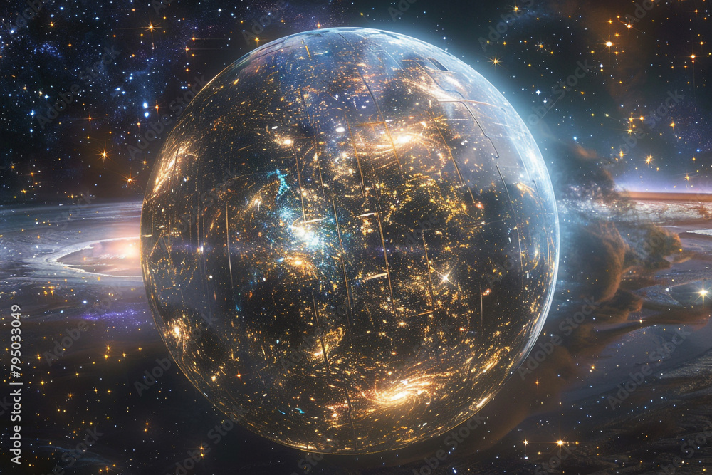 Dyson Sphere engineering capturing a stars entire energy output Stock ...