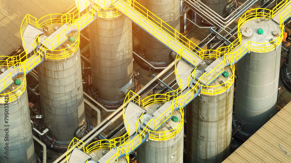 The lubricant plant operates around the clock, churning out essential ...