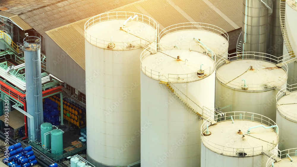 The aerial perspective unveils the lubricant plant as a complex ...