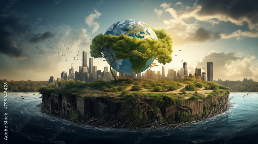 Coexistence between city and nature, Forests help improve the climate ...