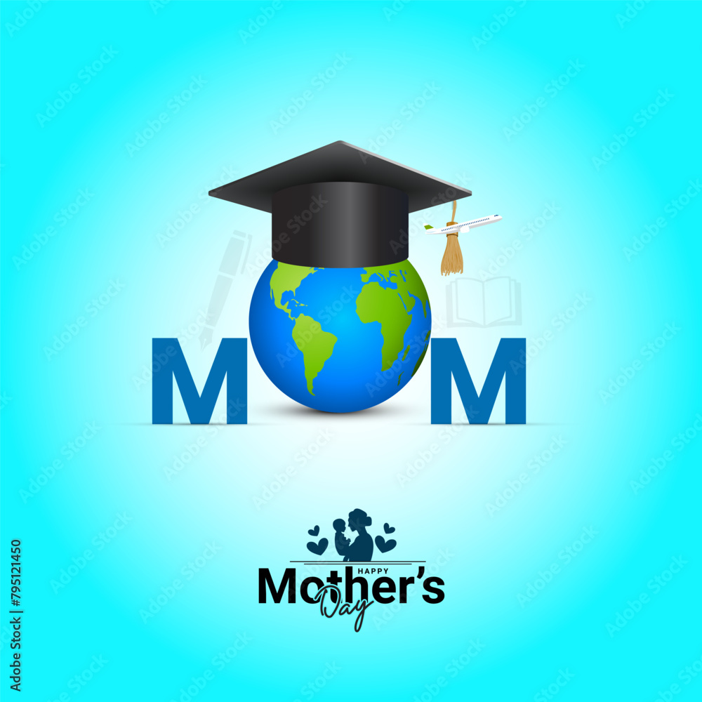 Mother's Day creative design for school college female teacher girls ...