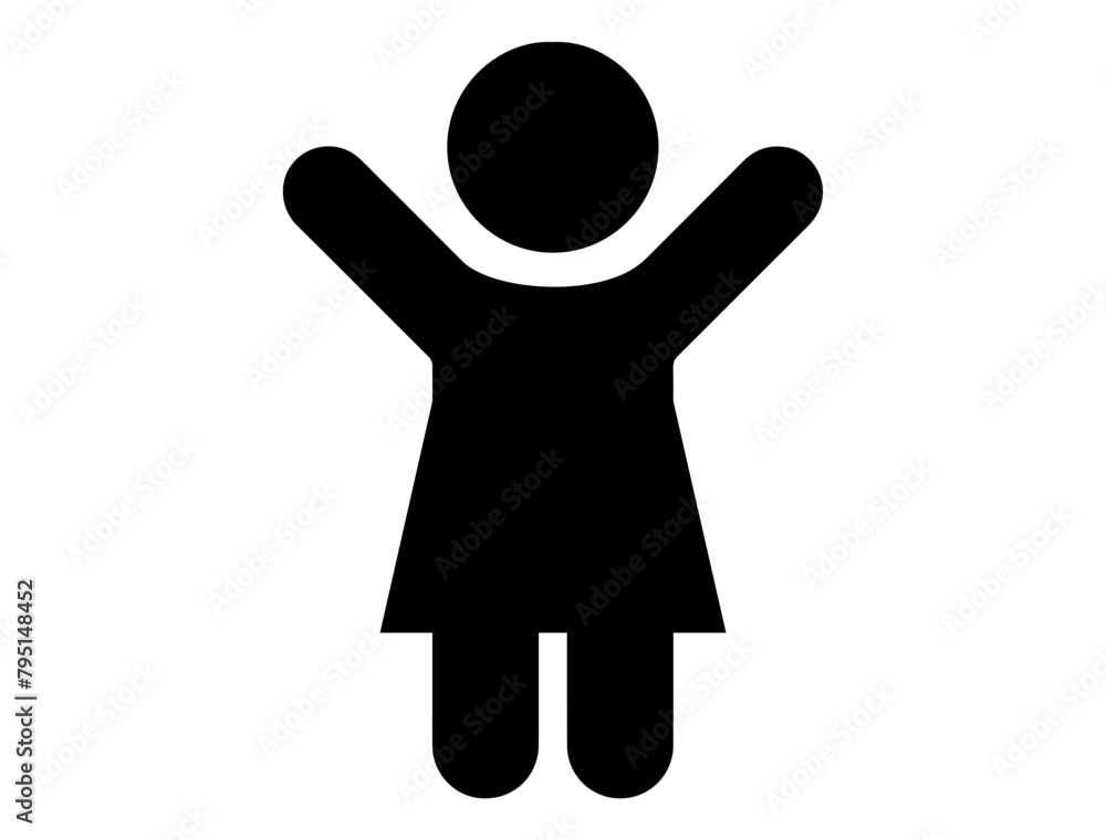 Child symbol silhouette vector art Stock Vector | Adobe Stock