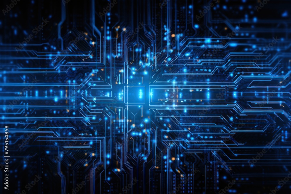 Cybersecurity backgrounds line blue Stock Photo | Adobe Stock