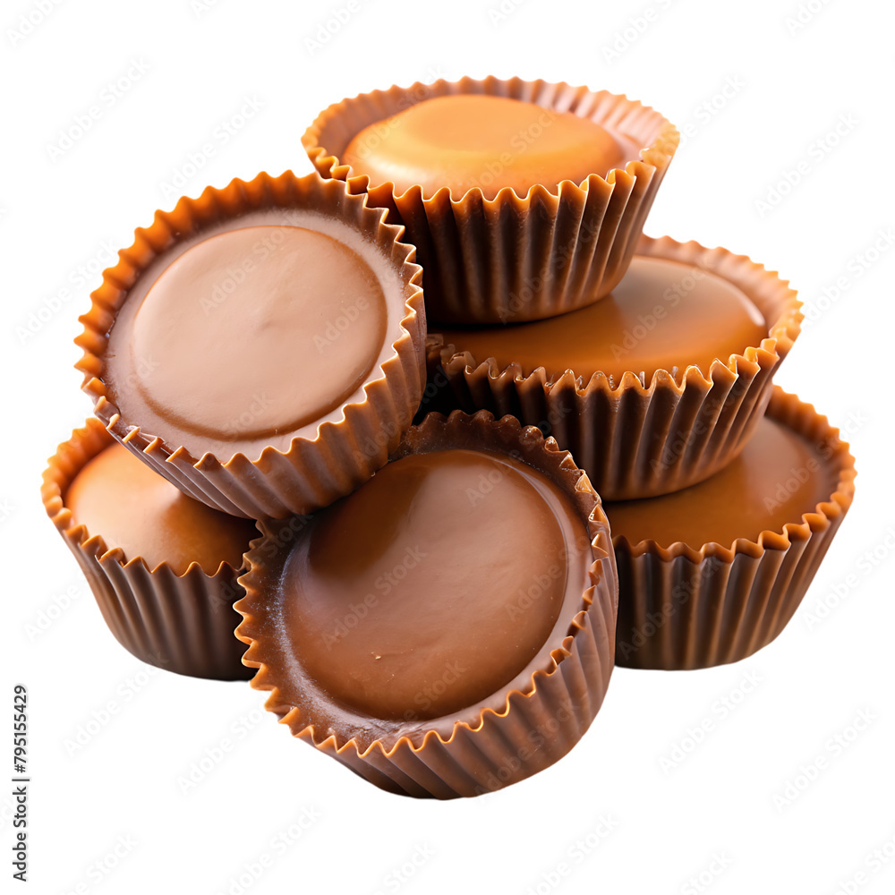 Reese s peanut butter cups transparent background Stock Photo | Adobe Stock