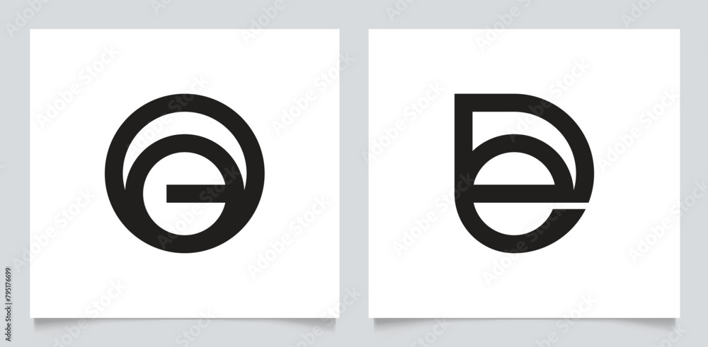 Introducing our "Oe Letter Minimal Logo Design Template" this logo used ...