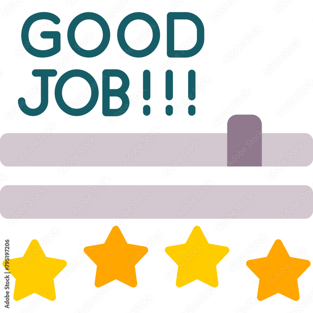 Good Job Icon Stock Vector | Adobe Stock