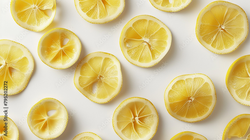 Explore the simplicity and freshness of lemon slices in an AI-generated ...