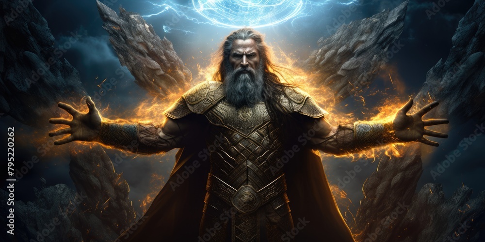 As the ruler of Mount Olympus, Zeus, the almighty ancient Greek god ...