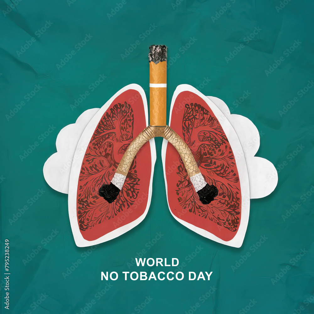 World No Tobacco Day, Vector. World No Tobacco Day Poster, No smoking ...