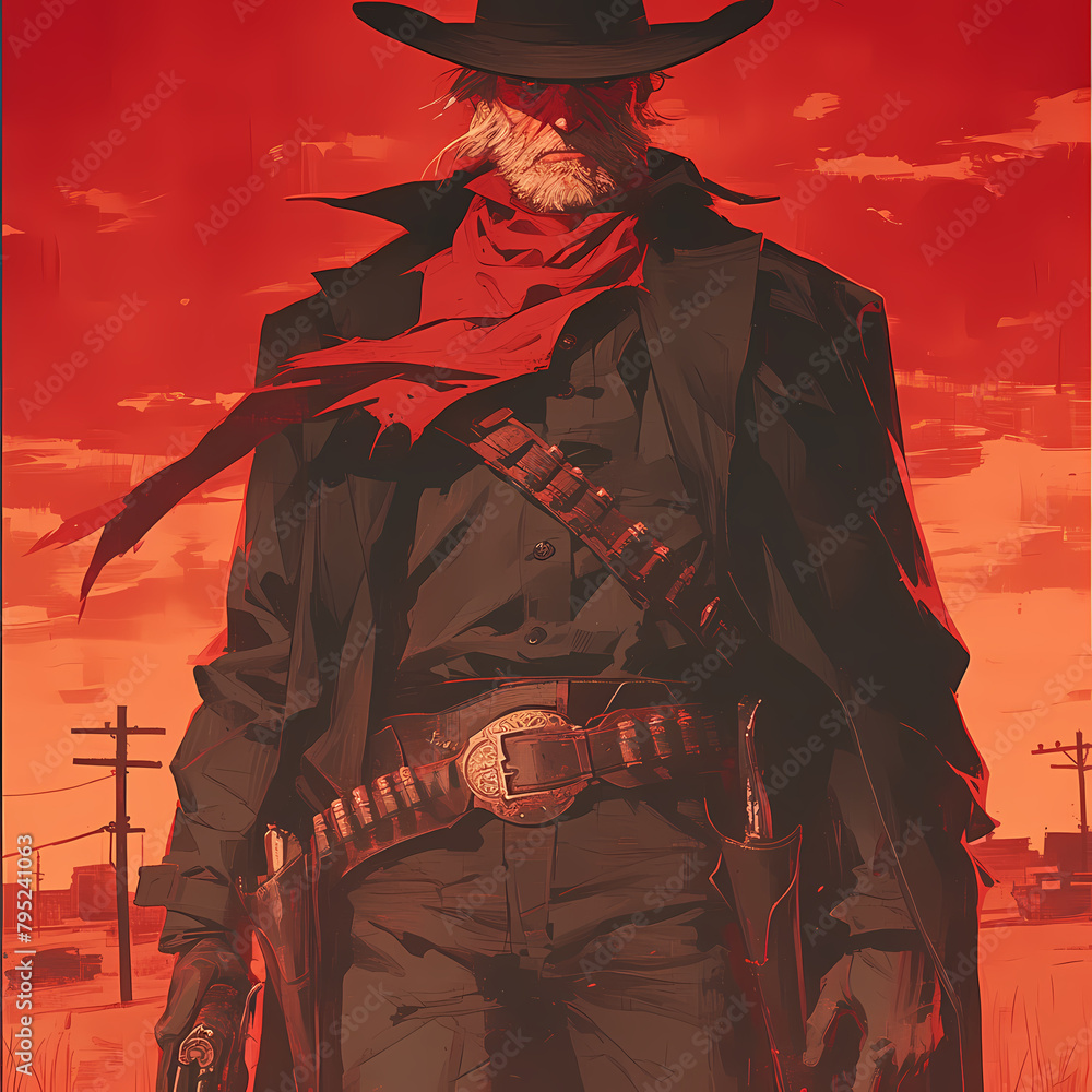 Nostalgic Journey through the Wild West - Iconic Cowboy Poster from the ...