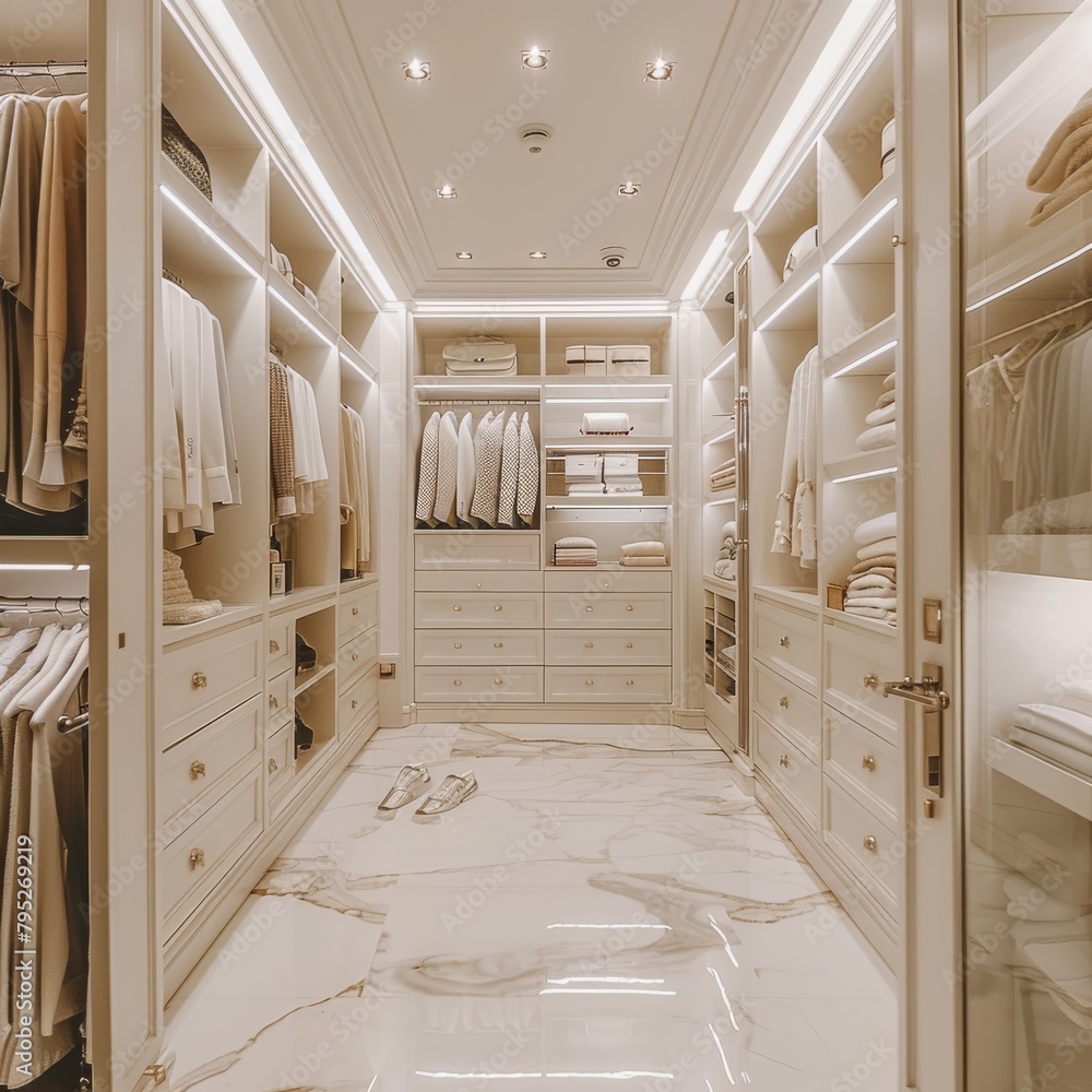 Modern design Dressing Room With Walk In Closet home interior design ...