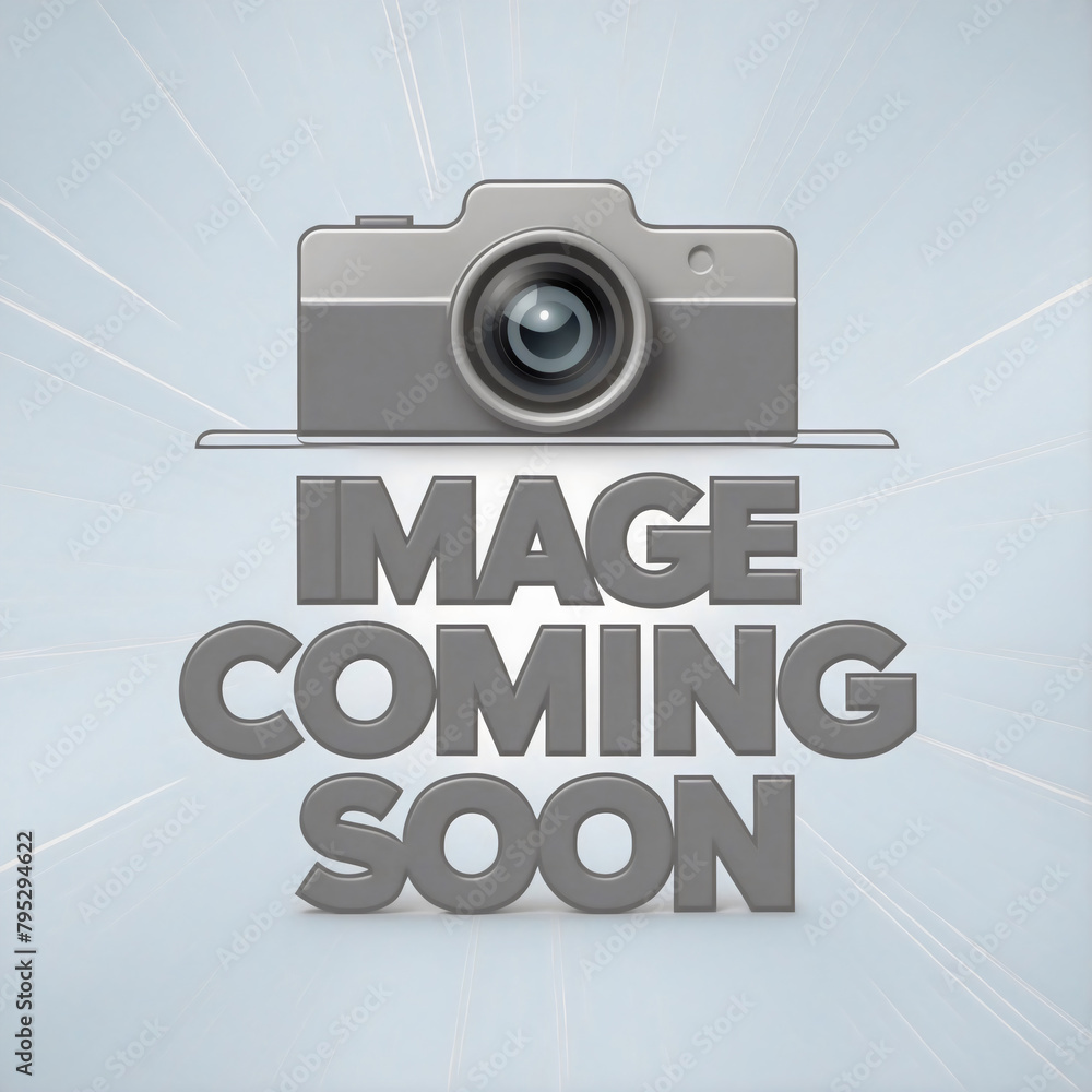 Grey background with camera displaying "image coming soon" text and ...