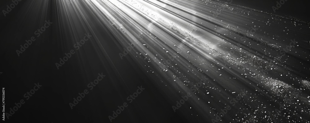 Digital sun rays light rendering isolated on the black background for ...