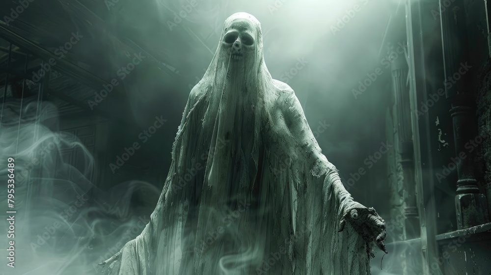 Mythical Dullahan Ghost Riding Horseless through the Night Stock ...