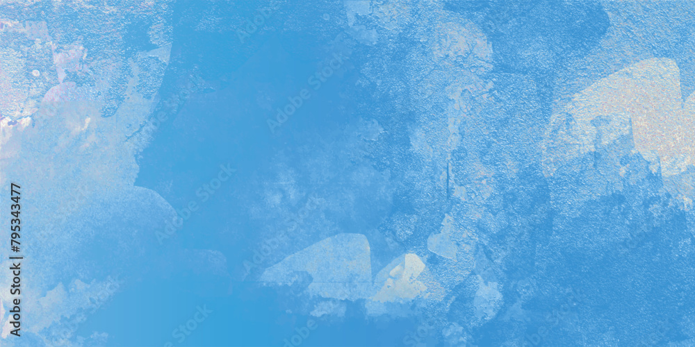 Summer love blue grunge watercolor background scratch splash white ...