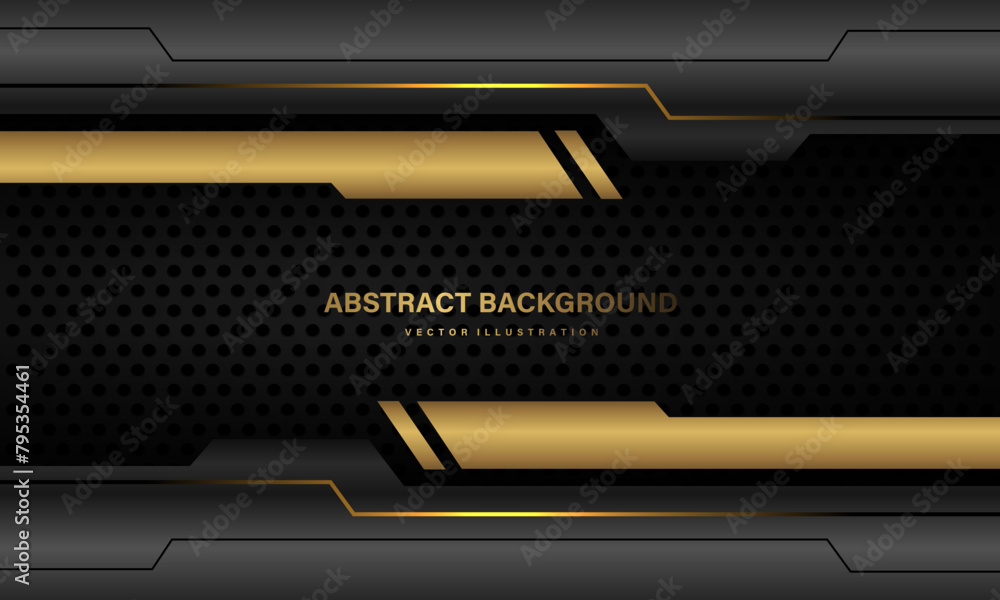 Abstract grey metallic cyber yellow line circuit light power dark ...