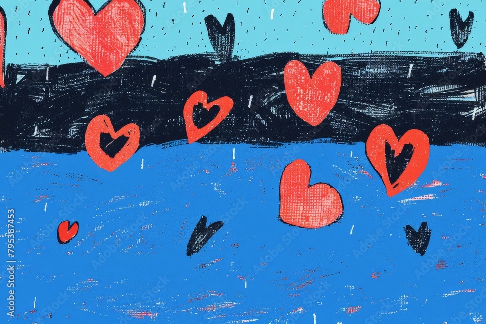 Concept of Big Data, showcasing visual interplay of large-scale interconnected nodes and data ...