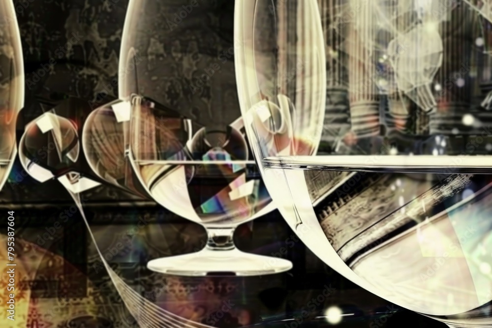 Concept of Big Data, showcasing visual interplay of large-scale interconnected nodes and data ...