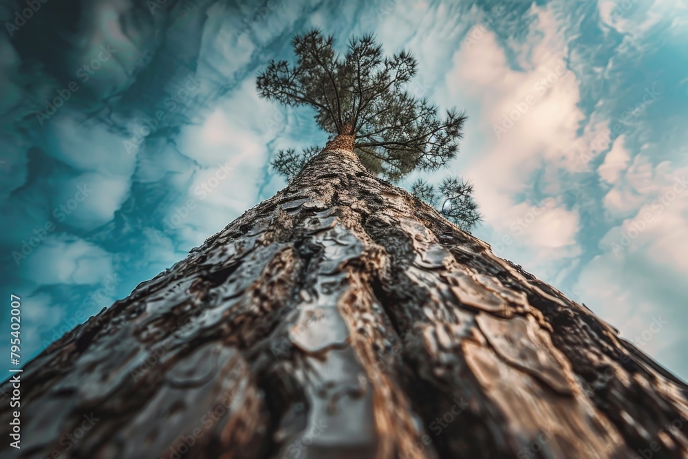 Douglas fir tree in an old-growth forest in North Vancouver. Beautiful ...