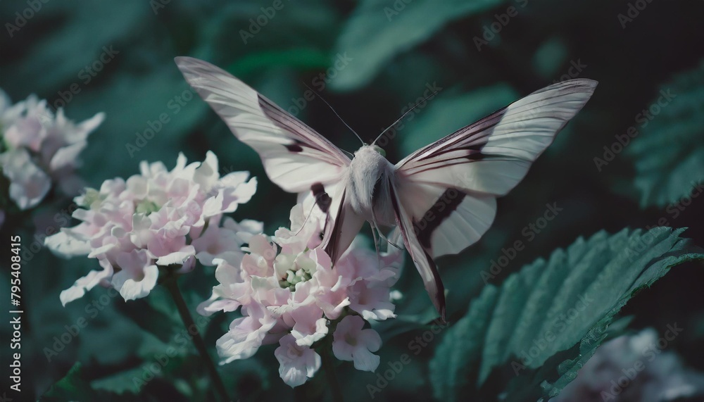 hummingbird moth white lined sphinx hyles lineata one of the most ...