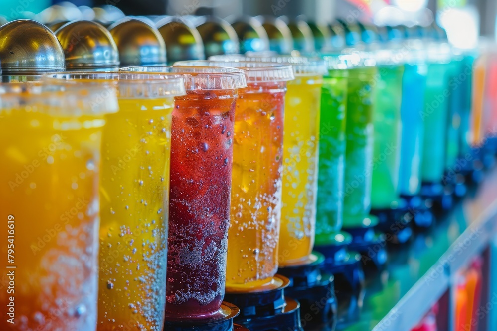 summer cool slush or smoothie iced fruit juice dispenser machine for ...