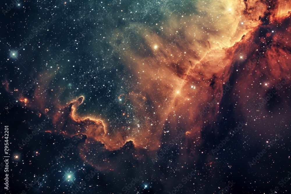 The cosmos filled with countless stars, a universe Milky Way photo by ...