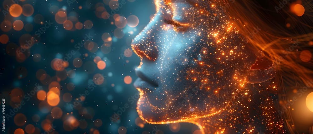 Innovative technology merging human potential with advanced circuitry ...