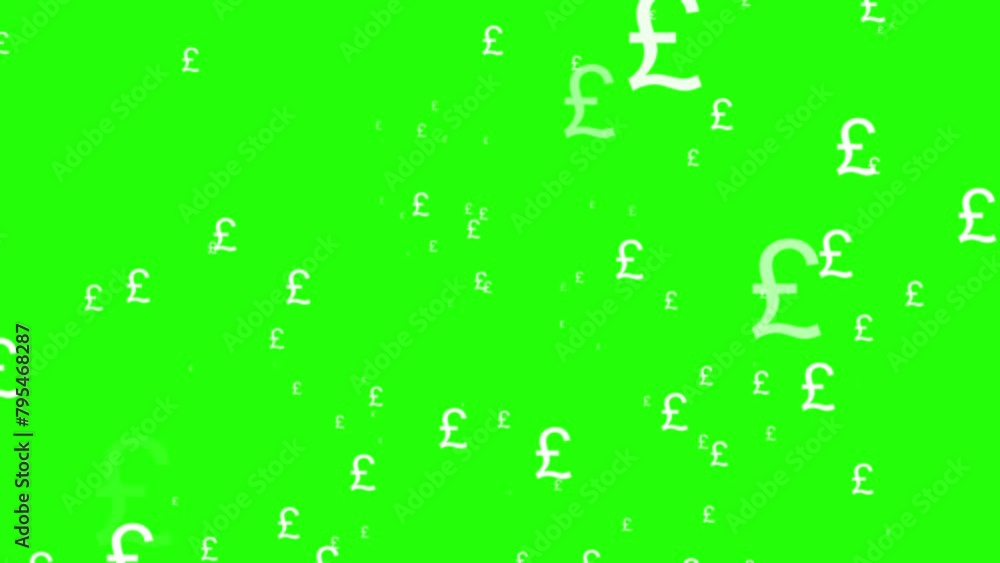icon Pound sterling falling animated rain dollar symbol Pound sterling ...