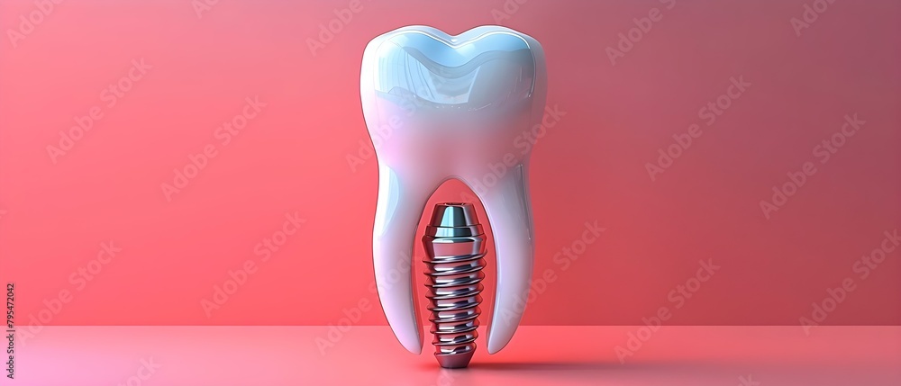 Dental implant procedure involves inserting a screwlike structure to ...