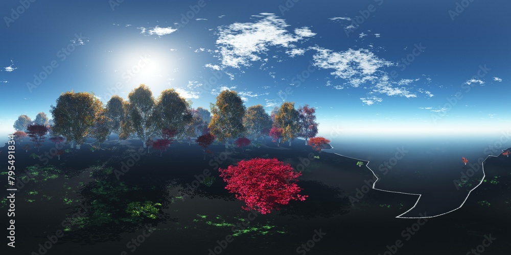 HDRI, environment map , Round panorama, spherical panorama, equidistant ...