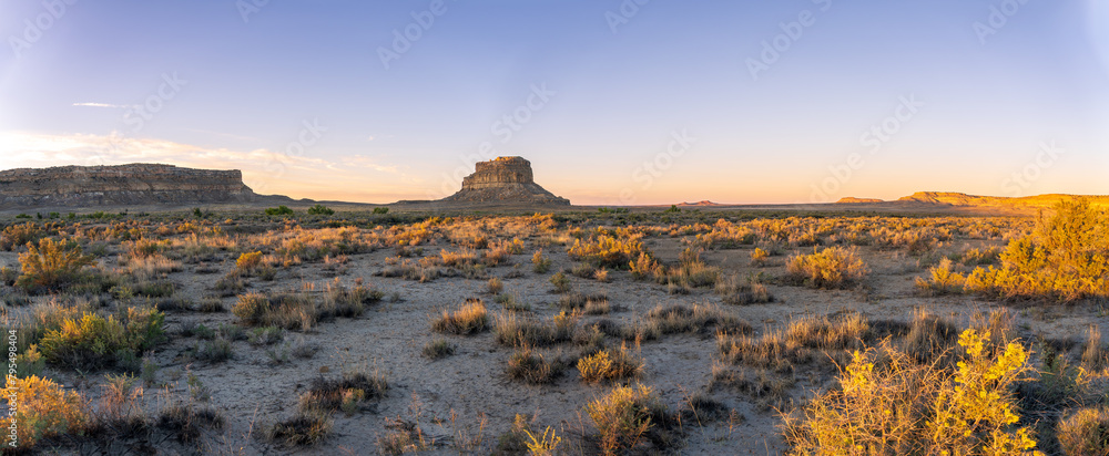 Sunrise at Fajada Butte in Chaco Culture National Historical Park in ...