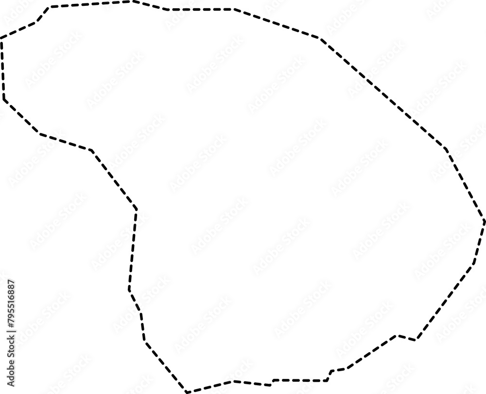 dash line drawing of lanai island map. Stock Illustration | Adobe Stock