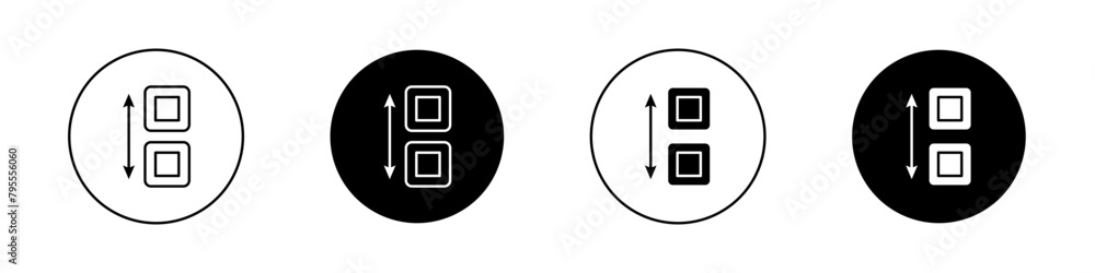 Apps sort icon set. arrange alphabet order vector symbol. alphabetical ...