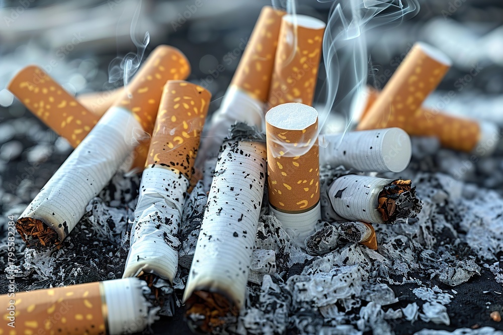 Campaign card against smoking on World No Tobacco Day Reminder of the ...