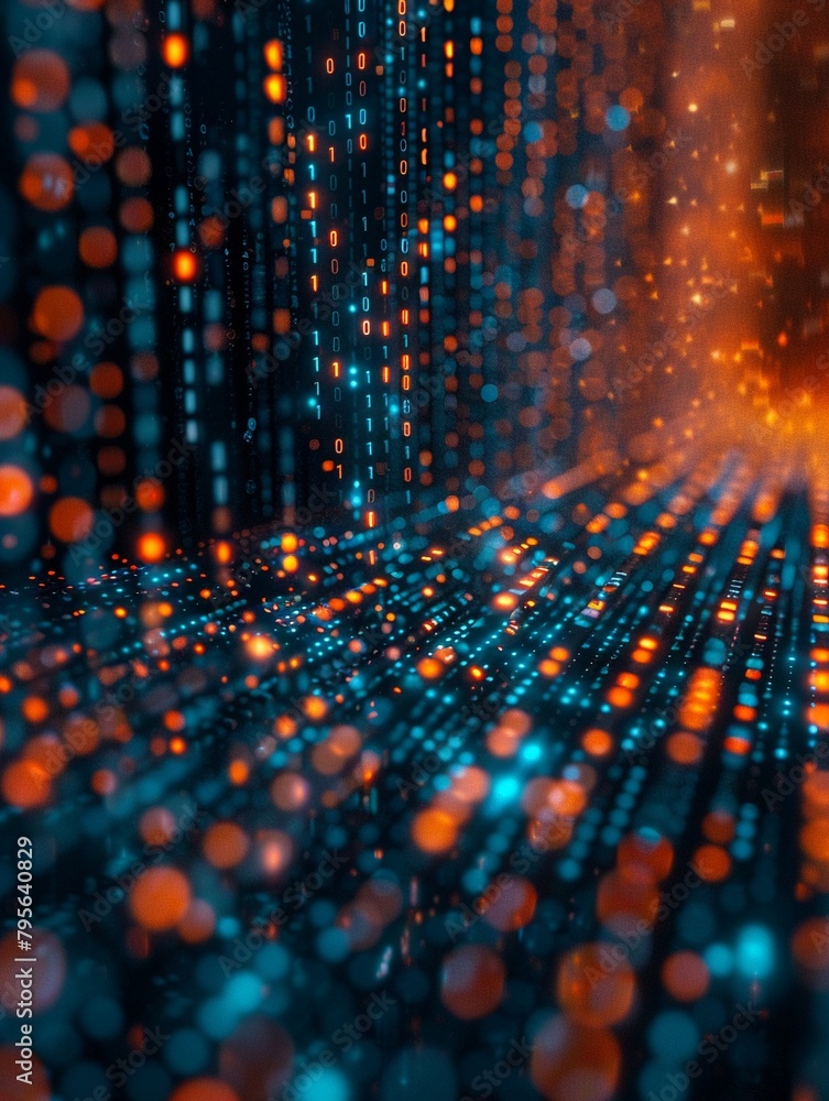 Zoomedin image of cryptographic code on a computer screen, illustrating ...