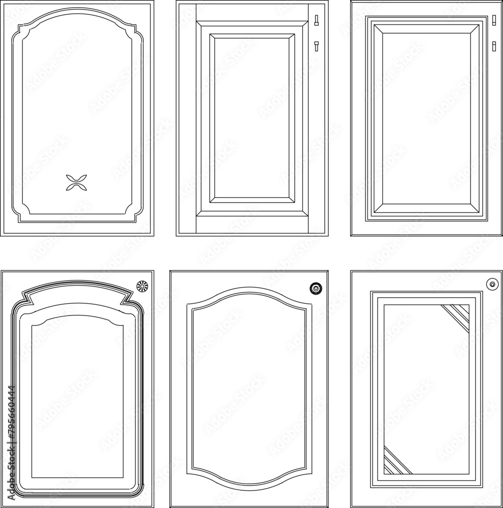 Sketch vector illustration traditional ethnic vintage wooden partition ...