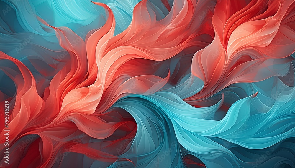 abstract blue and red flames render abstract flames in shades of fiery ...
