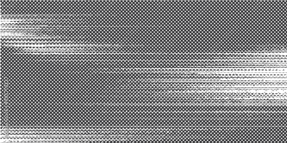 Abstract white particle background. Flow wave with dot landscape ...